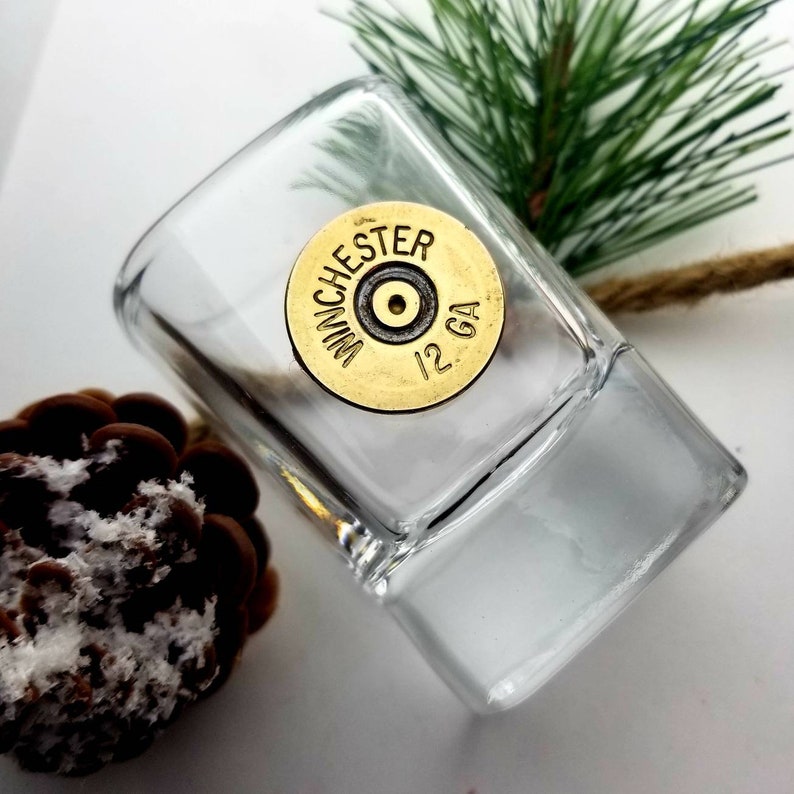Shotgun Shell Shot Glass 12 Gauge Gift for Him Ammo - Etsy