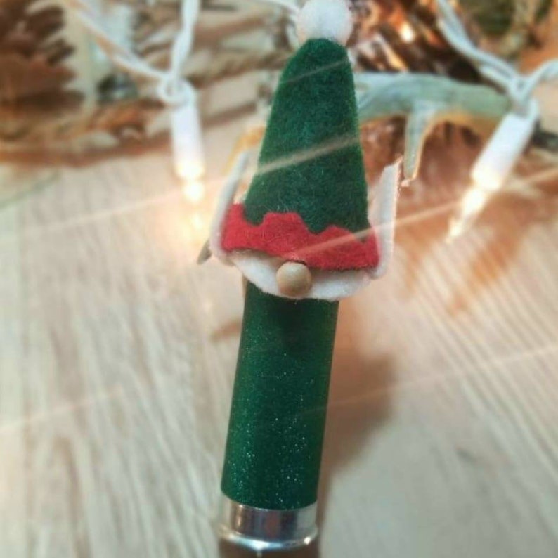 Gnome Santa or Elf Christmas Ornaments - Hunting -shotgun - Etsy