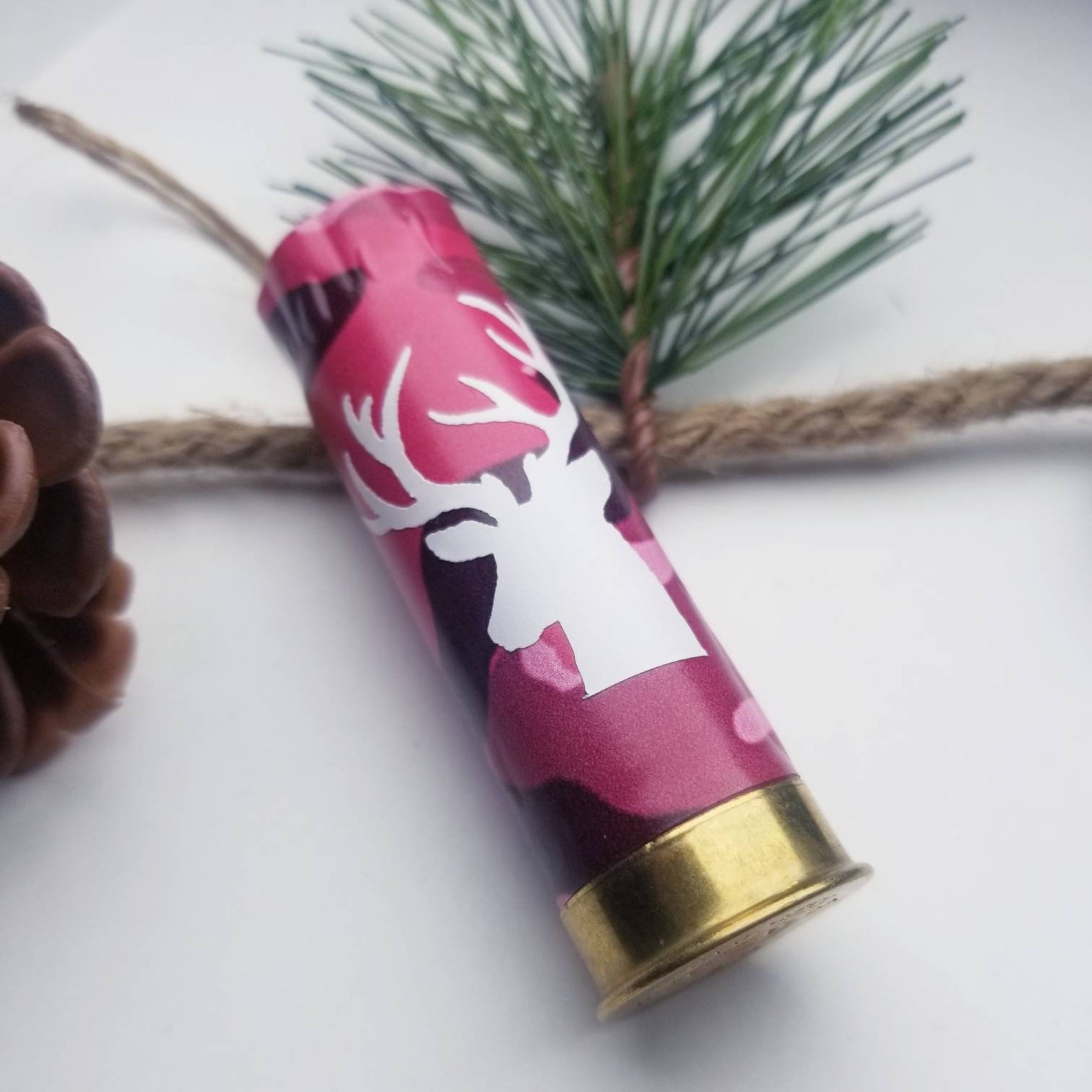 Shotgun Shell Christmas Ornaments Pink Camo With Silhouettes - Etsy