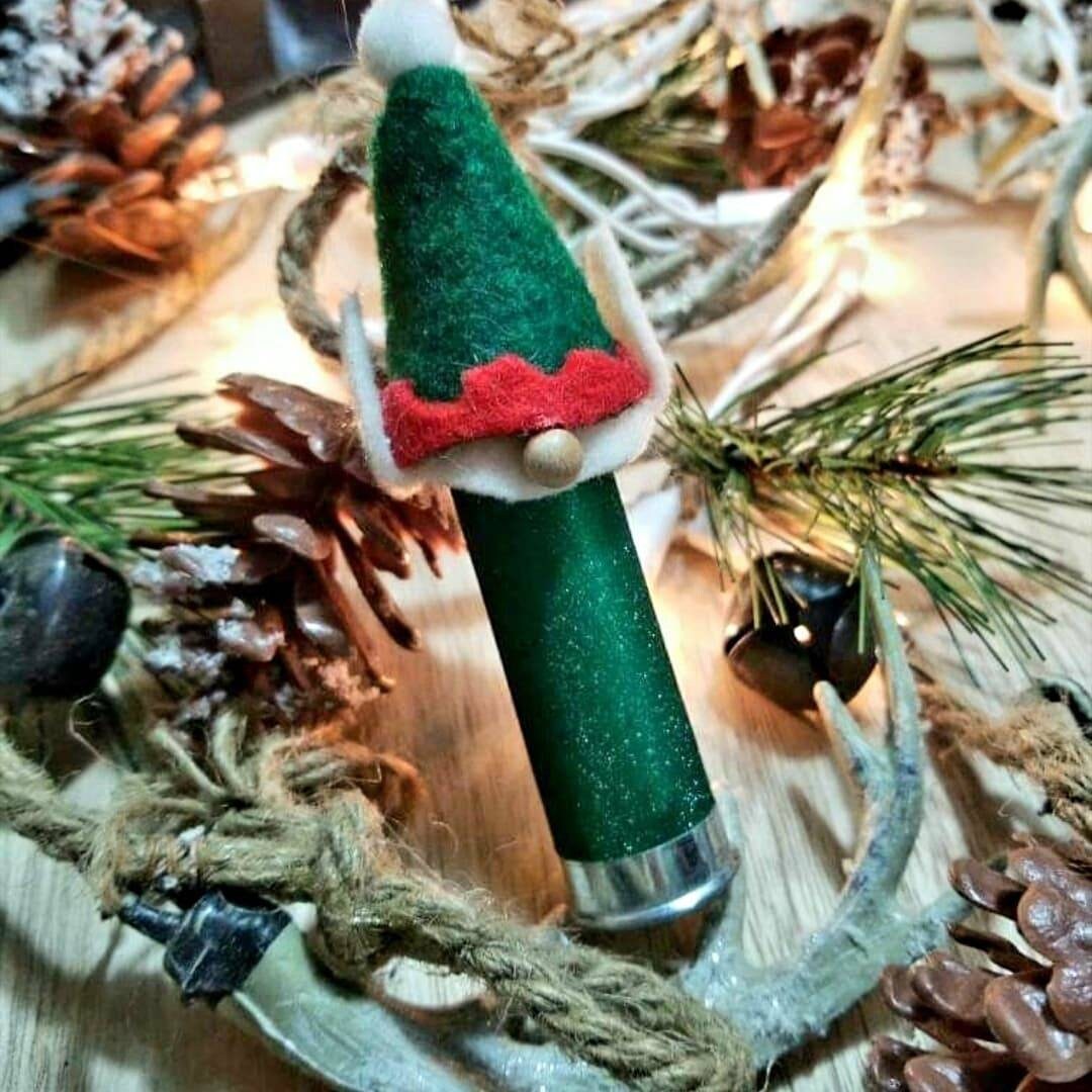 Gnome Santa or Elf Christmas Ornaments - Hunting -shotgun - Etsy