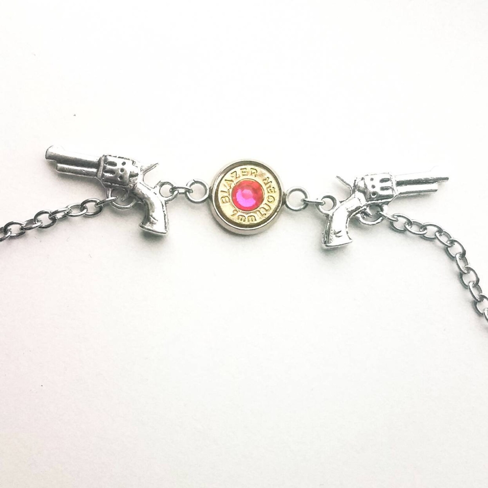 Bullet and Guns Charm Ankle bracelet | Etsy