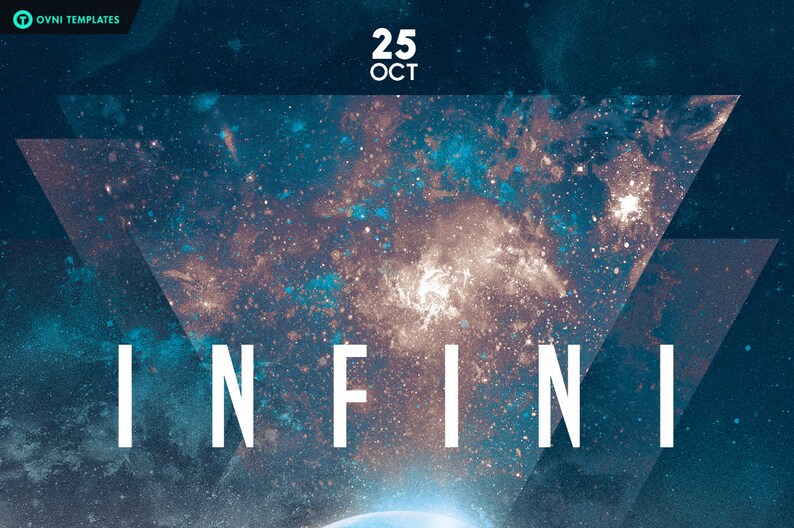 SPACE INFINI Flyer Template - Etsy
