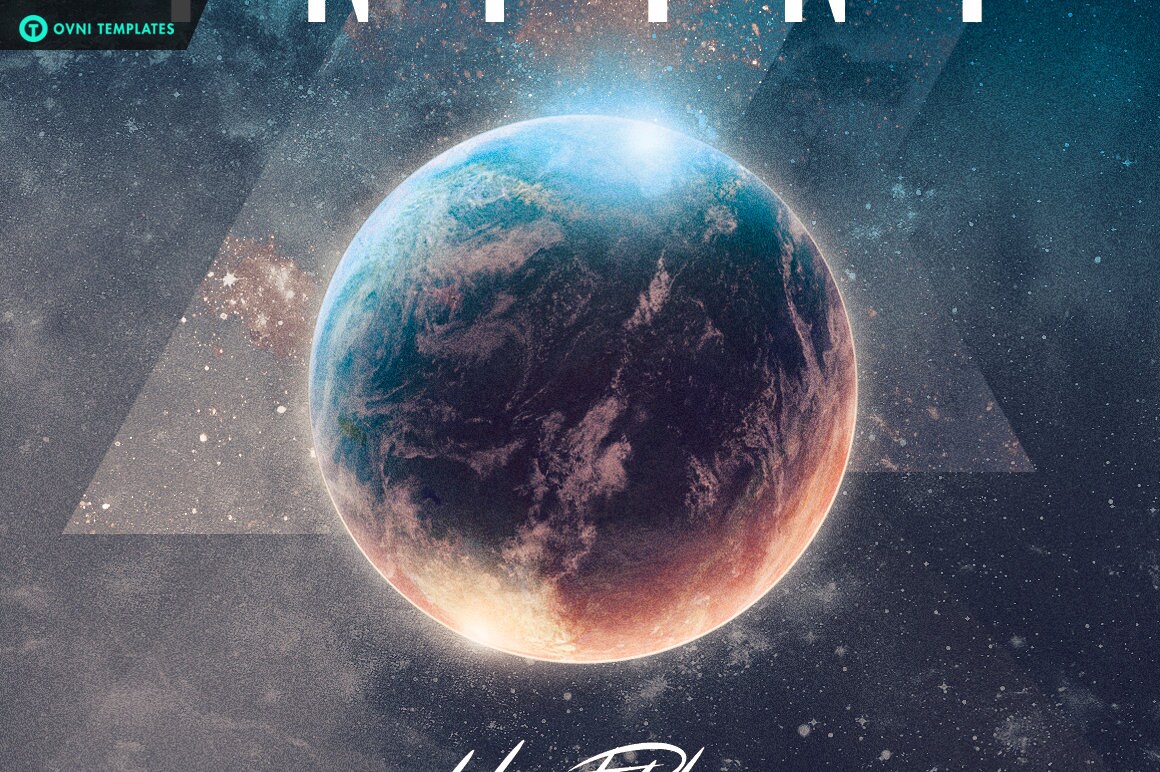 SPACE INFINI Flyer Template - Etsy