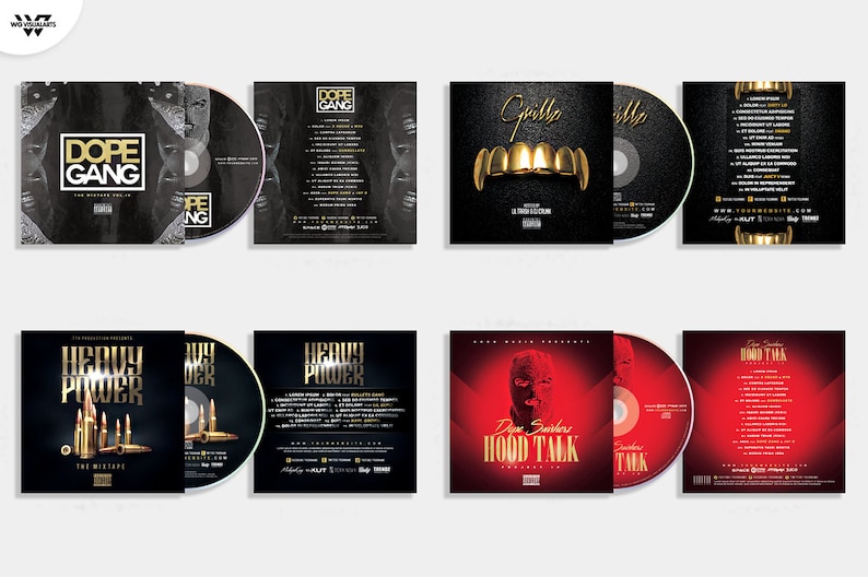 20 CD Cover Templates Bundle - Etsy