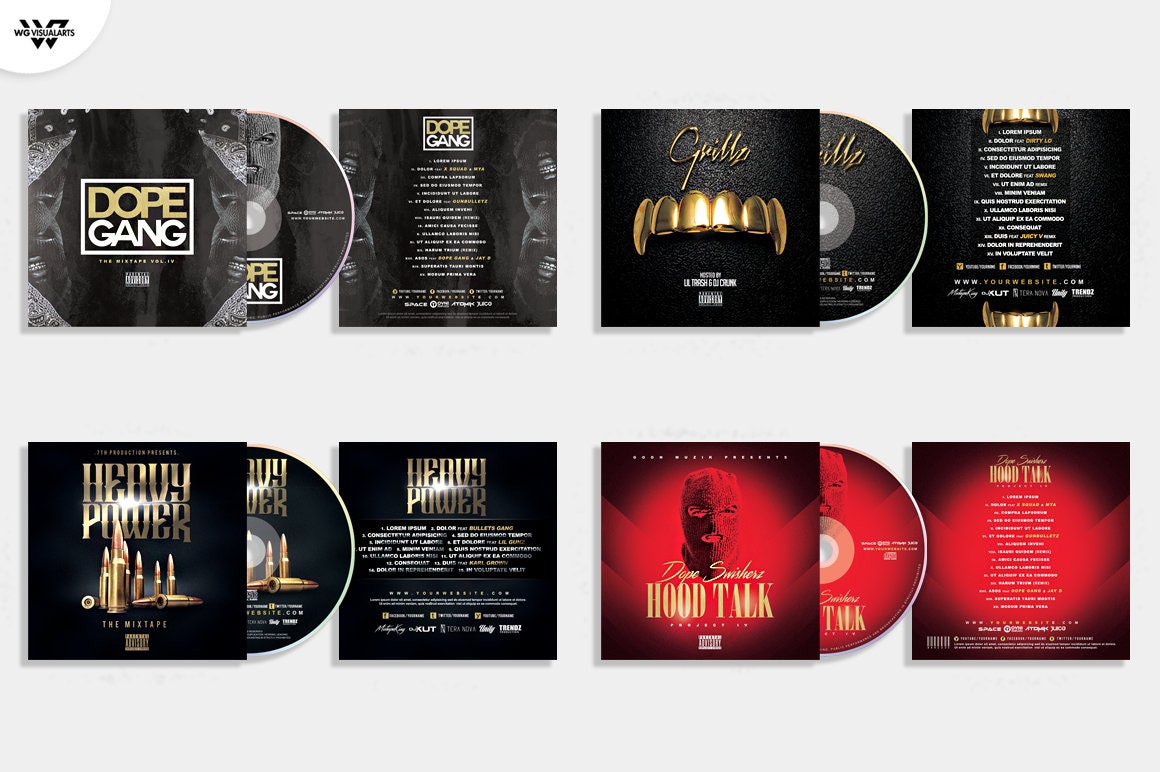 20 CD Cover Templates Bundle - Etsy