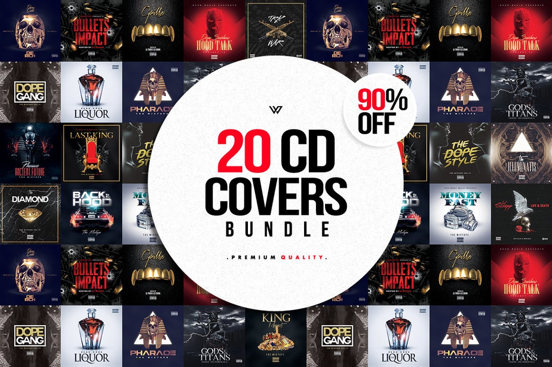 20 CD Cover Templates Bundle - Etsy