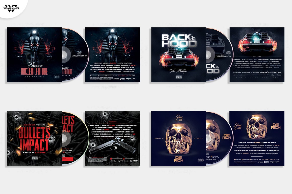 20 CD Cover Templates Bundle - Etsy