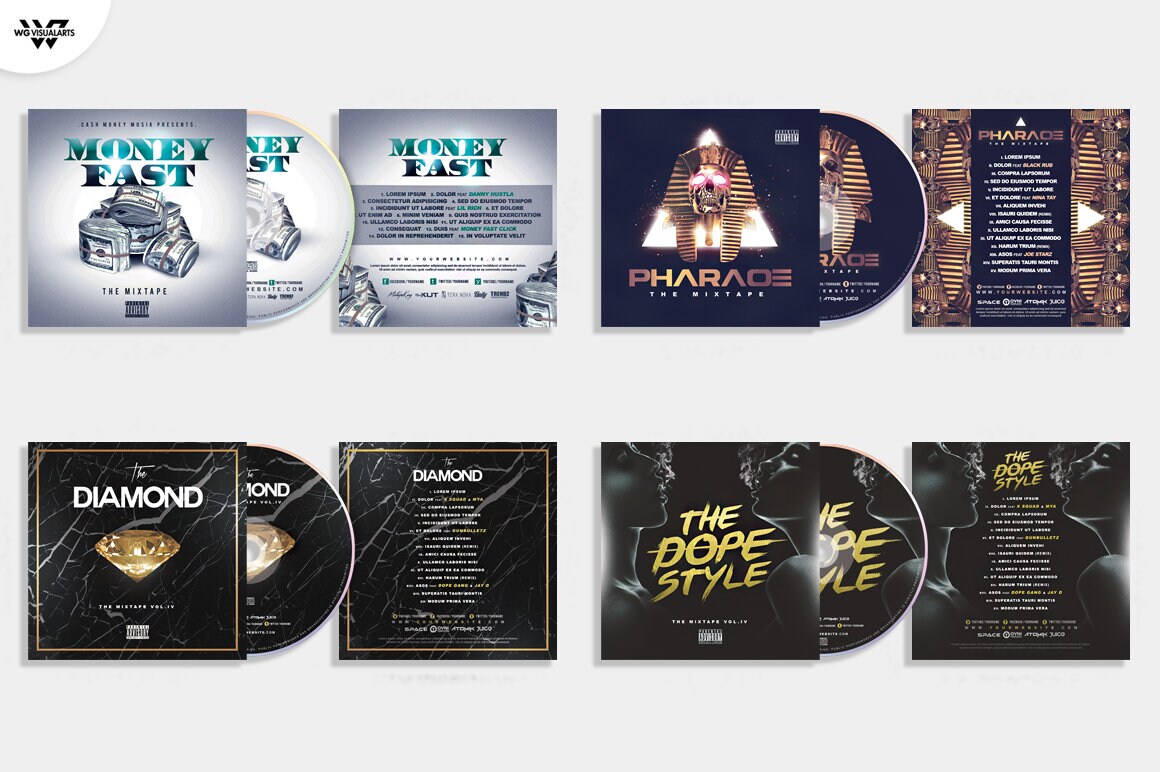 20 CD Cover Templates Bundle - Etsy