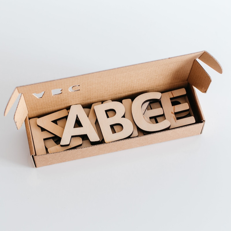 Wooden English Letters - Etsy