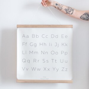 Uppercase Letters Lowercase Letters, Alphabet Hanging Canvas, ABC ...