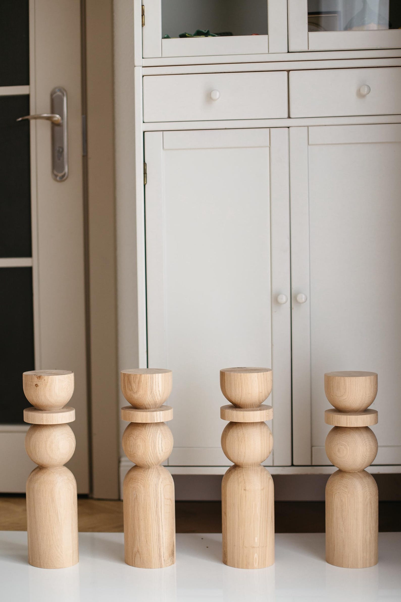Handmade Wood Coffee Table Legs: Turned Furniture Feet, Unfinished ...
