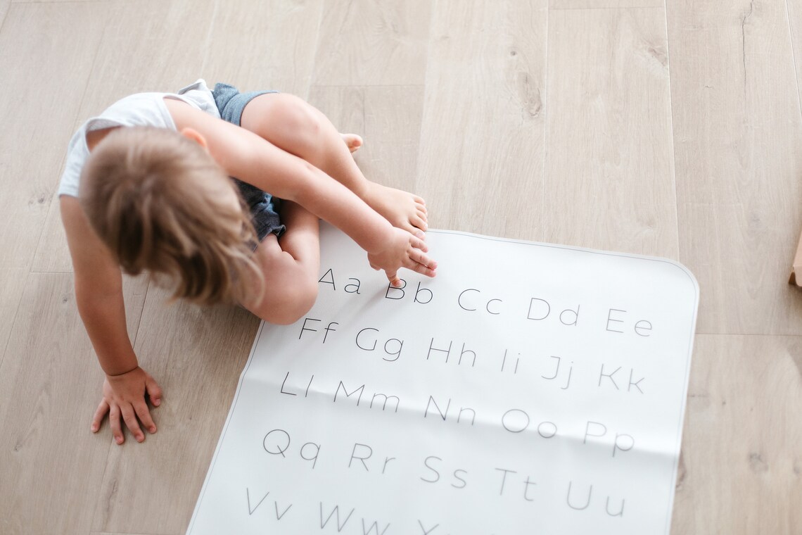 English Alphabet Learning Mat Alphabet Letters - Etsy