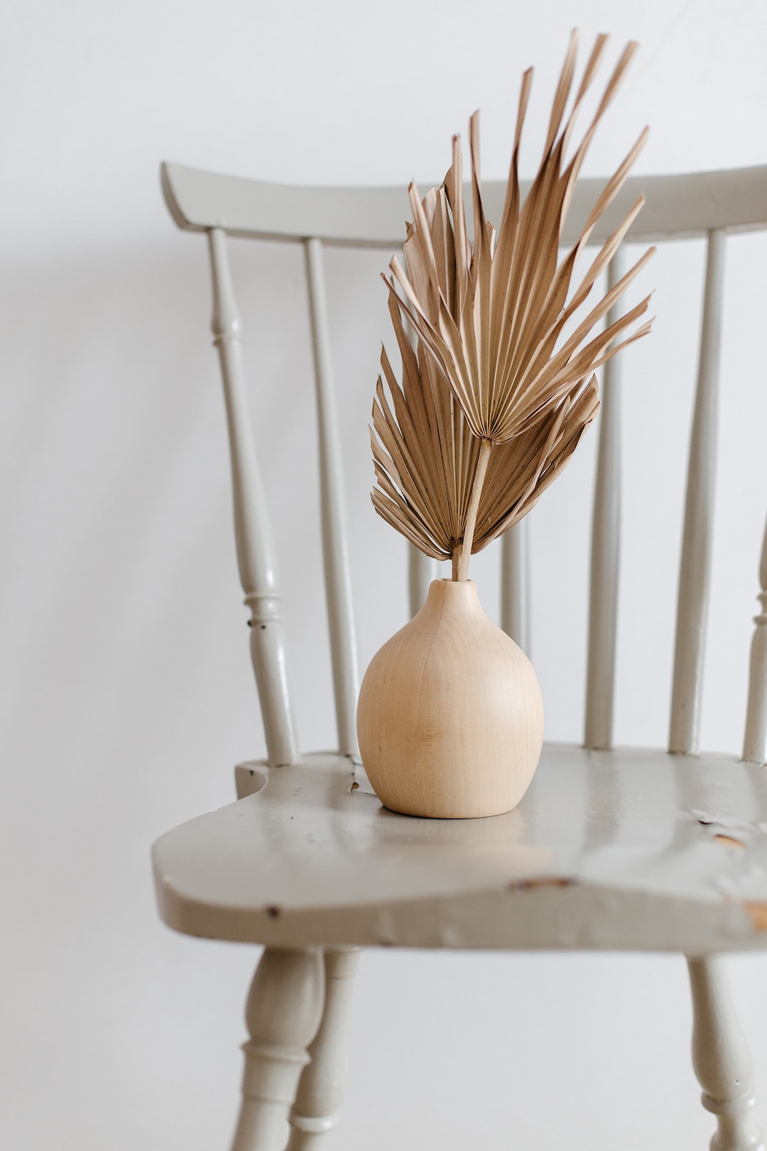 Minimalist Birch Wood Vase: Scandinavian Dried Flower Decor (120mm) - Etsy