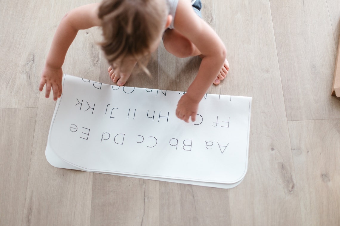 English Alphabet Learning Mat Alphabet Letters - Etsy
