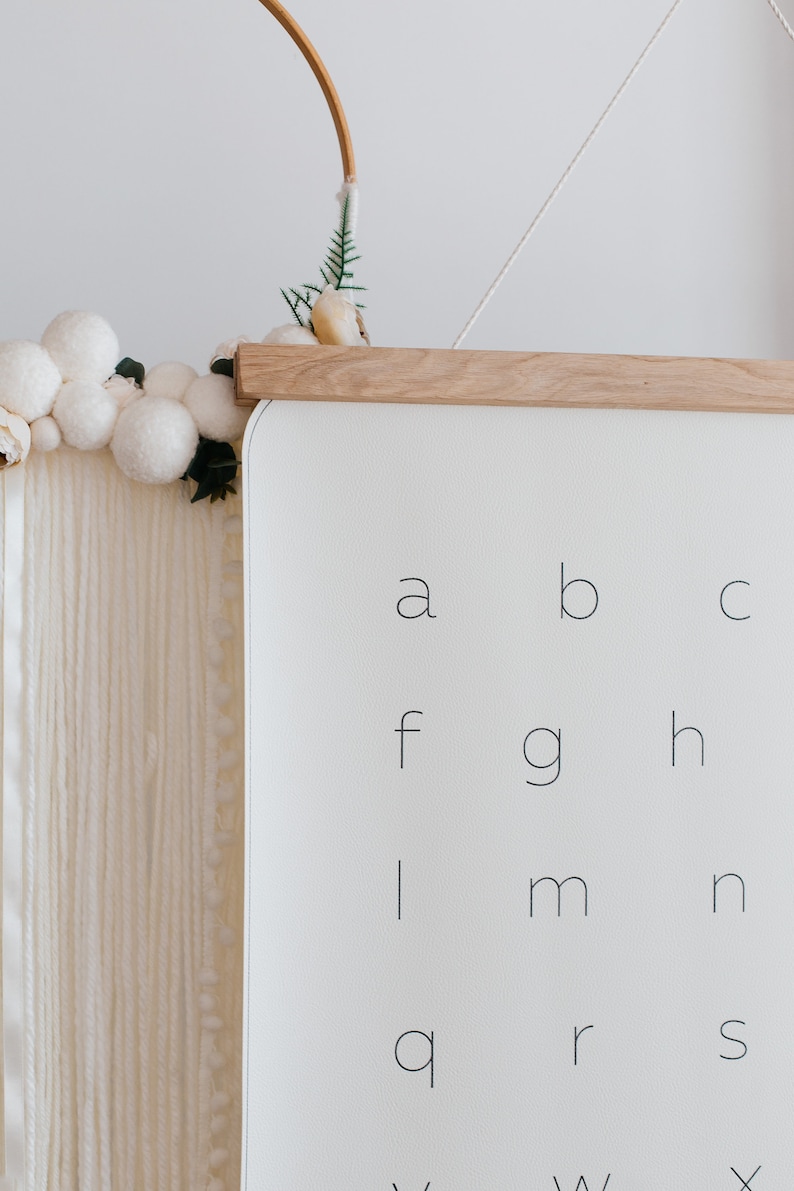 Lowercase Letters, Alphabet Hanging Canvas, Nursery Wall Hanging ...