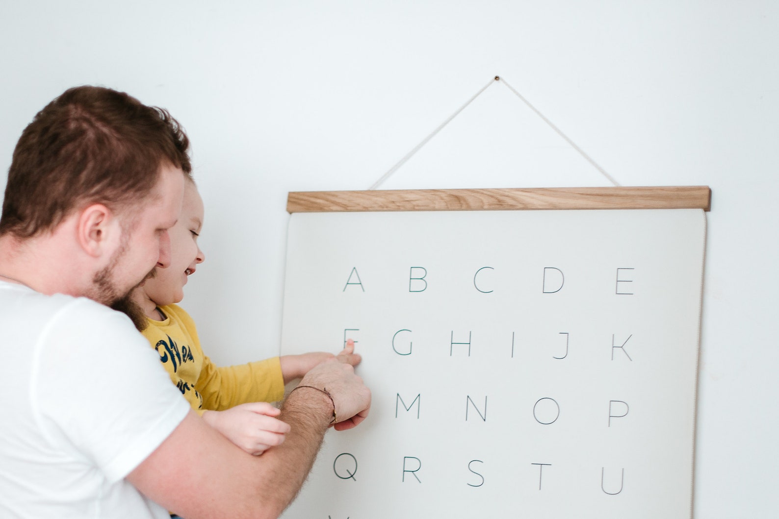 Alphabet Hanging Canvas Education Learning ABC Classy | Etsy