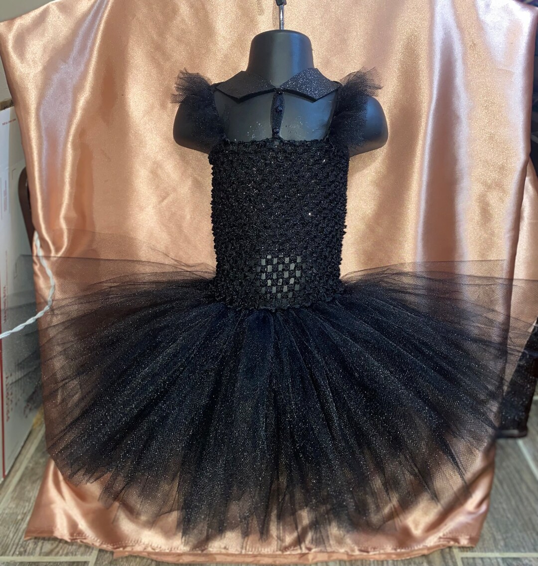 Gothic Girl Costume for Baby Girl, Wednesday Addams Inspired Halloween ...