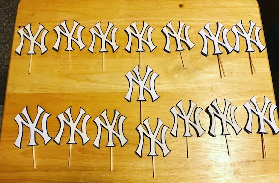 New York Yankee Cupcakes Toppers - Etsy