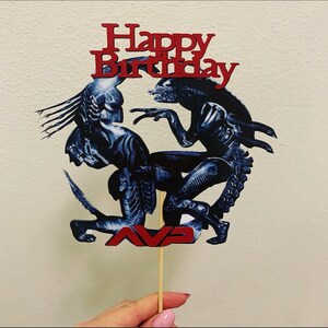 ALIENS VS PREDATOR Cake Topper - Etsy
