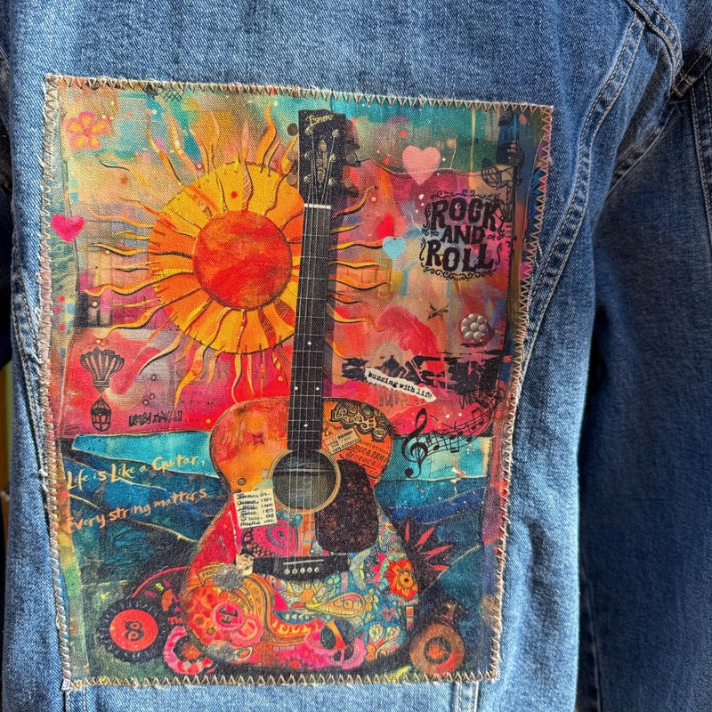 Hippie Jean Jacket - Etsy