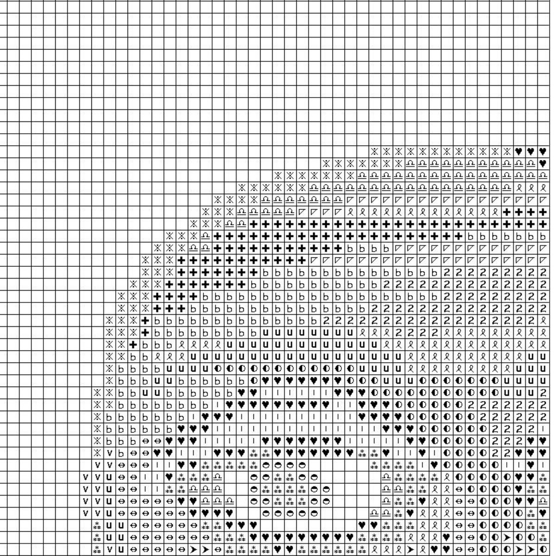 Abstract Face Cross Stitch Pattern, Modern Abstract Cross Stitch ...