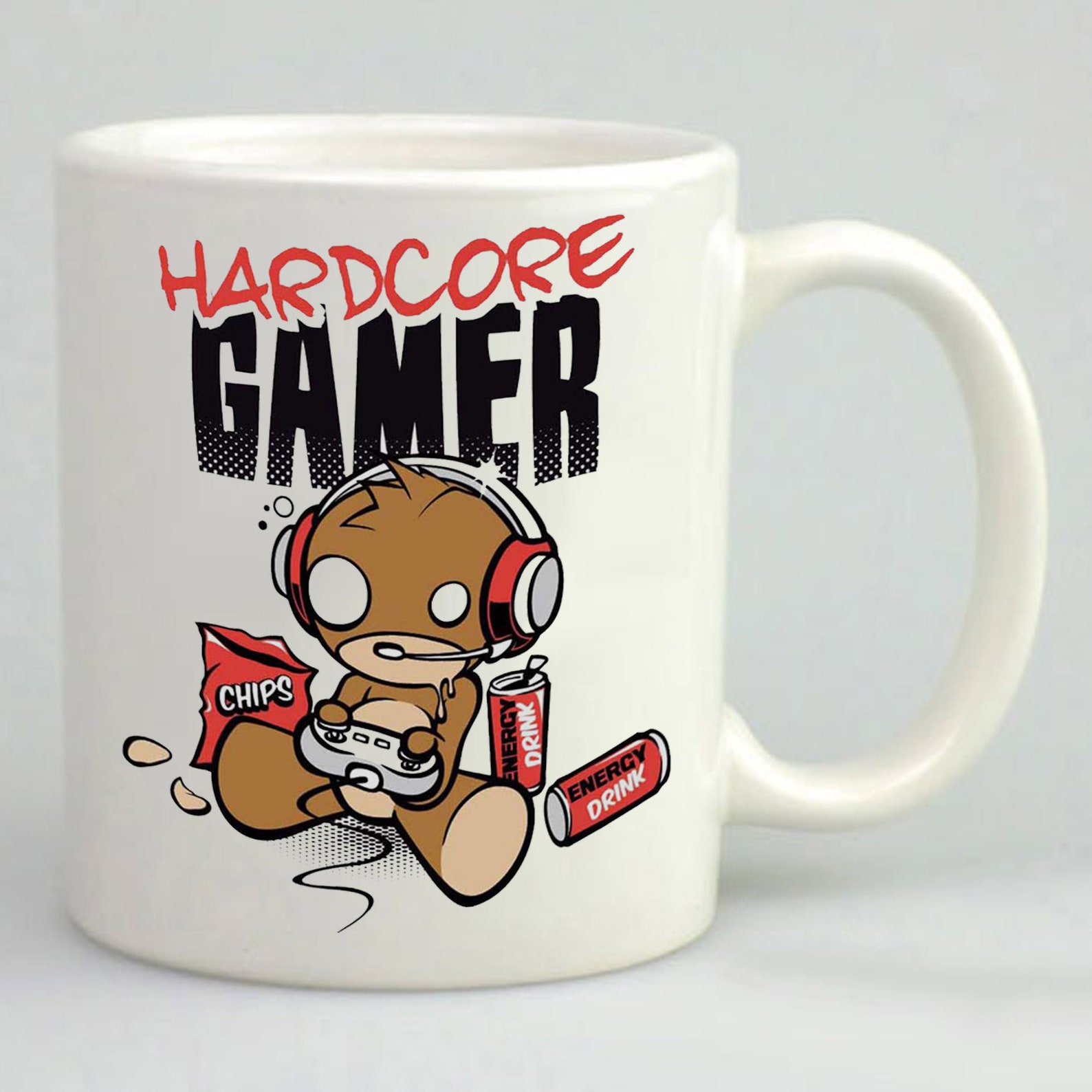 Hardcore Gamer Mug Gamer Gift Gaming Mug Funny Gift for Gamer - Etsy