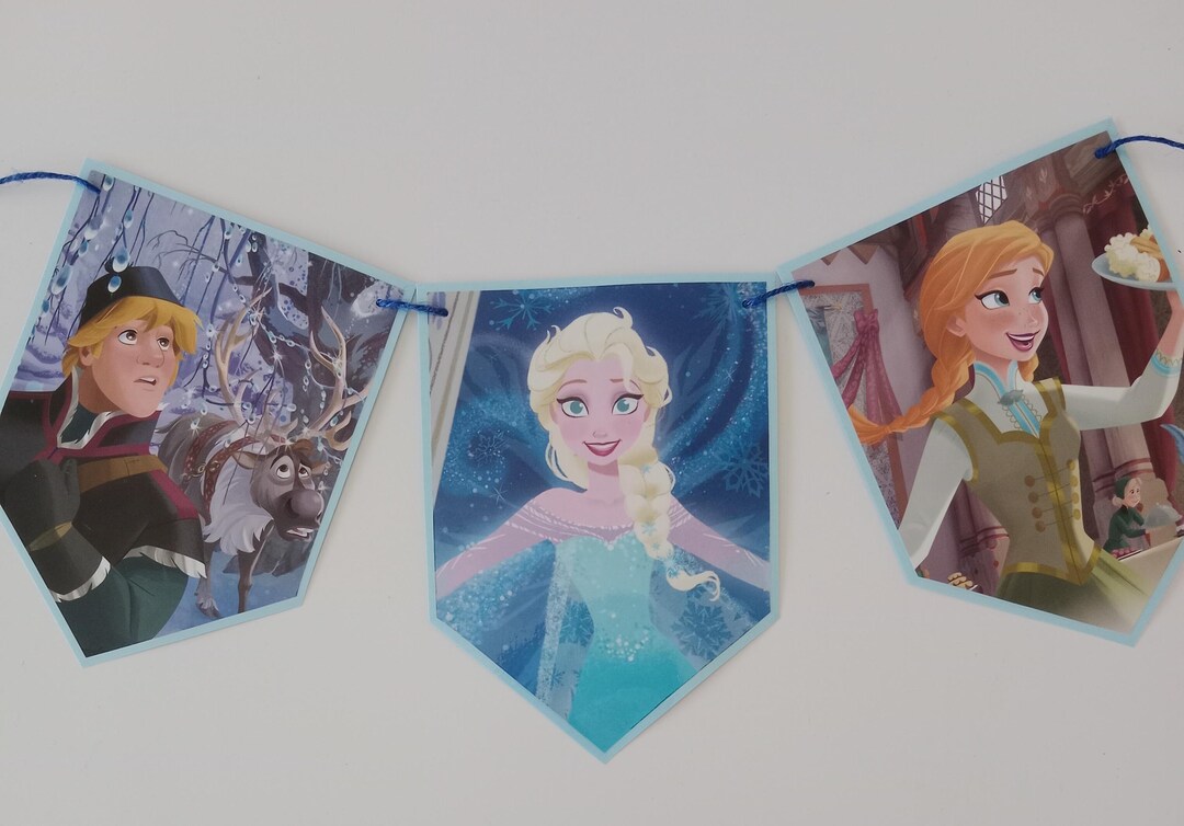 Frozen Book Banner, Frozen Birthday Banner, Frozen Room Decor, Frozen ...