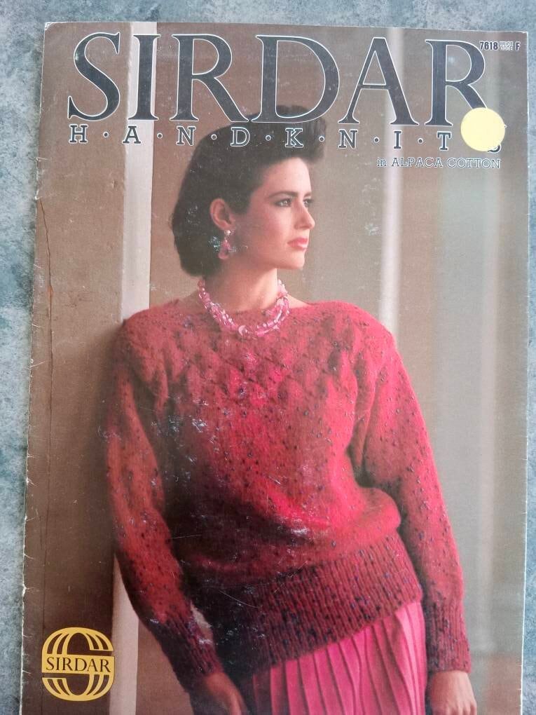 Vintage Sirdar Knitting Pattern Book No 7618, Vintage 1980s, Vintage ...
