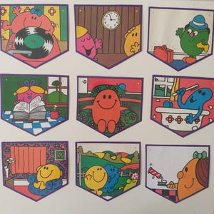 Mr Men Little Miss Book Banner,mr Men Birthday Banner, Mr Men Room ...
