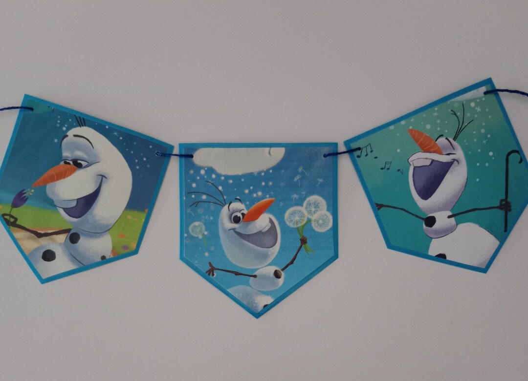 Olaf Frozen Book Banner, Frozen Birthday Banner, Frozen Room Decor ...