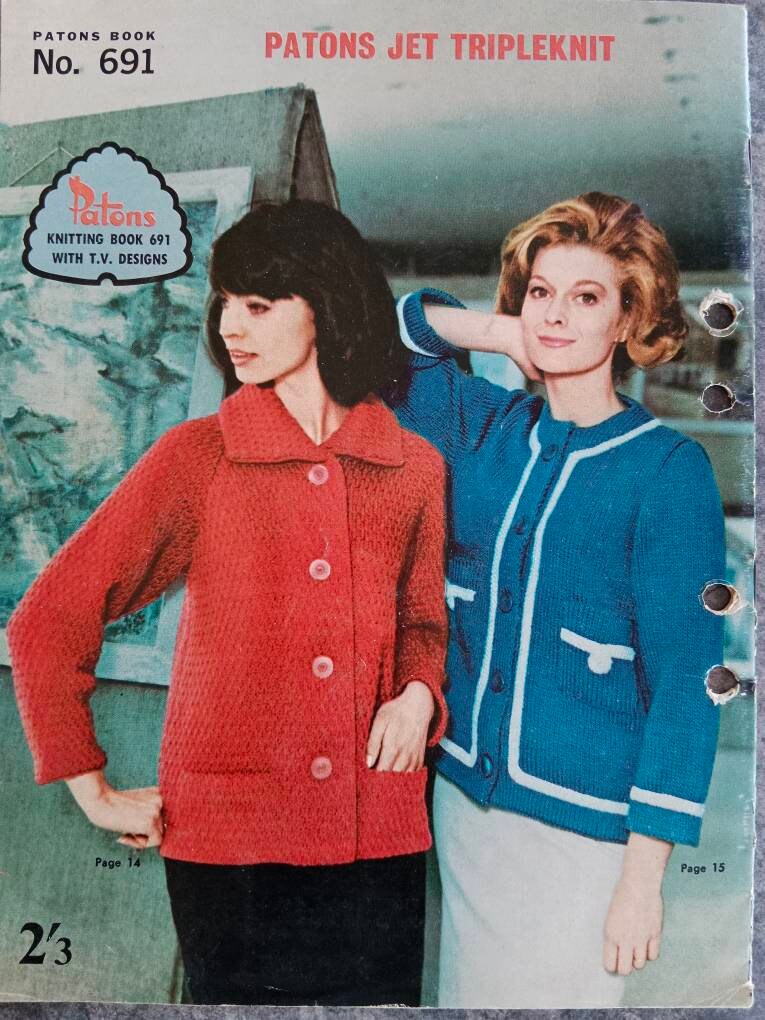 Vintage Patons Knitting Pattern Book No 691 Vintage 1960s - Etsy