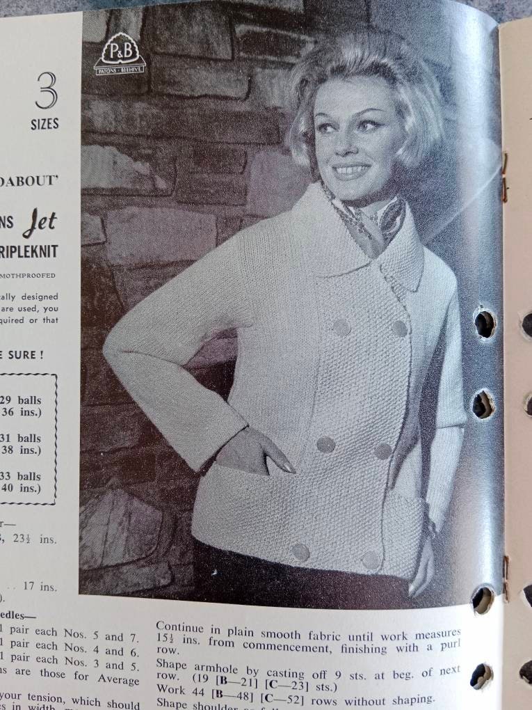 Vintage Patons Knitting Pattern Book No 691 Vintage 1960s - Etsy