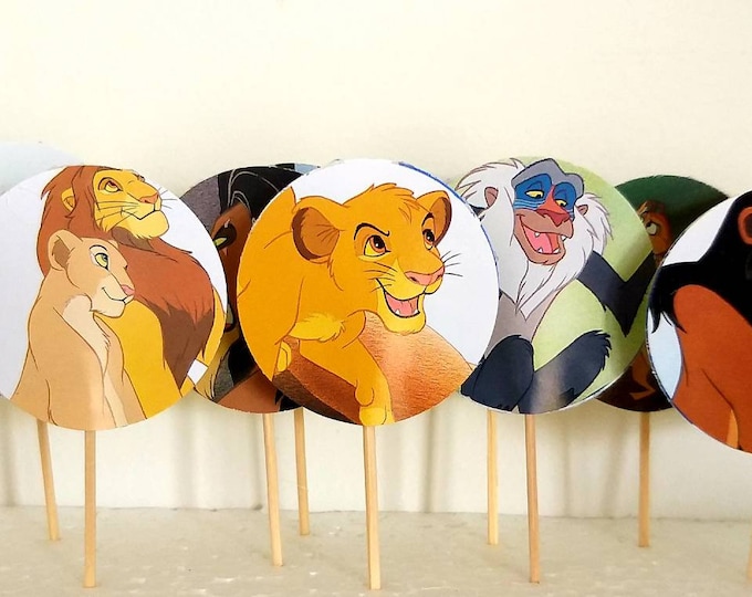 The Lion King Cupcake Toppers Printable 2" Cupcake Toppers - the Lion ...