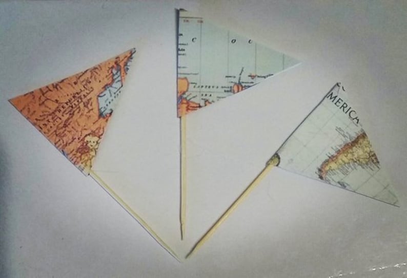 Atlas Cupcake Topper Map Cupcake Topper World Map Cupcake | Etsy