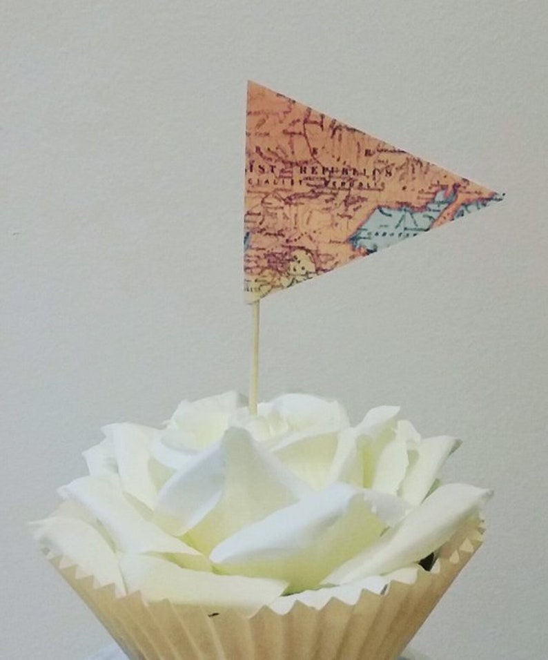 Atlas Cupcake Topper Map Cupcake Topper World Map Cupcake | Etsy