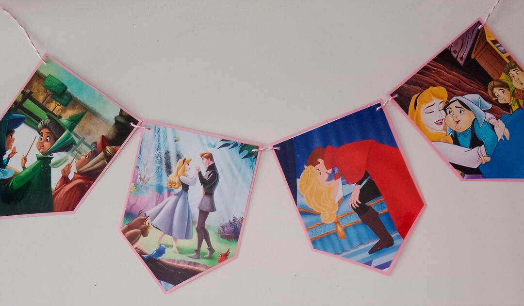 SLEEPING BEAUTY Book Banner, Sleeping Beauty Birthday Banner, Room ...