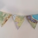 Atlas Garland, Paper Bunting, World Map Banner, Map Bunting, Map ...