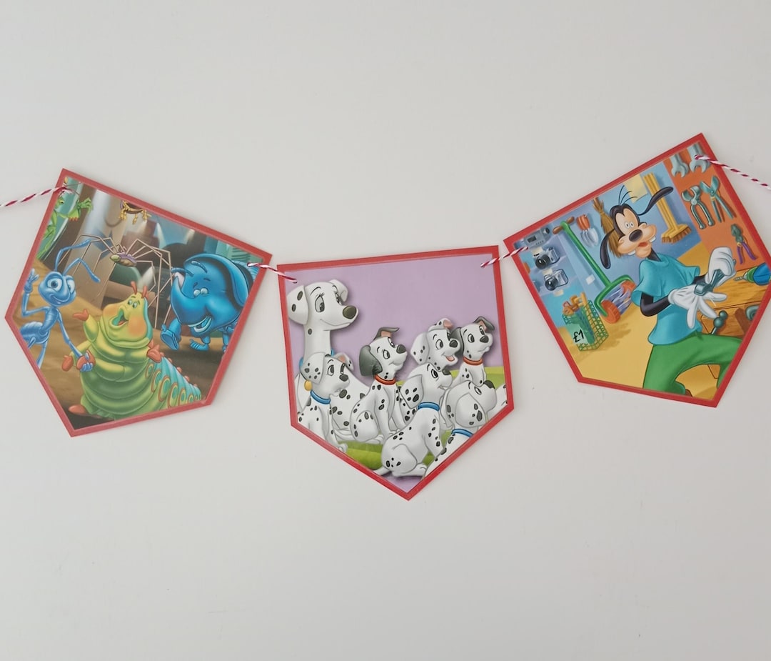 Disney Book Banner, Disney Birthday Banner, Disney Room Decor, Disney ...