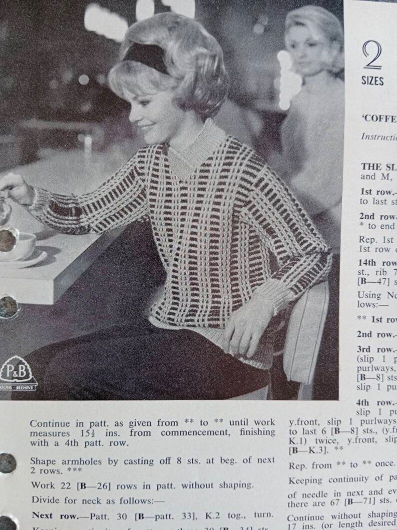 Vintage Patons Knitting Pattern Book No 691, Vintage 1960s - for Women ...