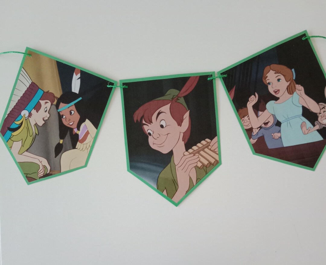 Peter Pan Book Banner, Peter Pan Book Page Banner, Garland Party ...