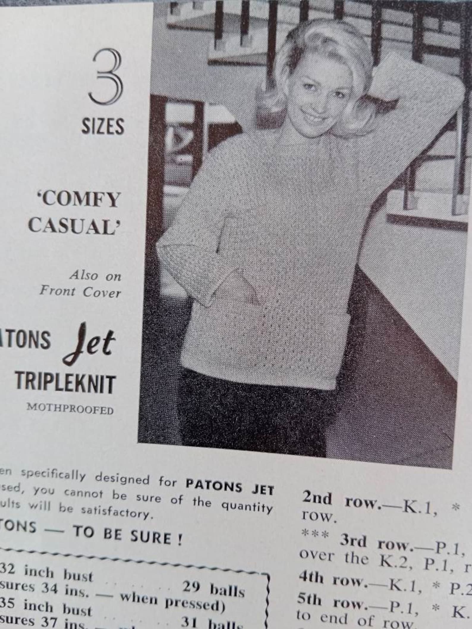 Vintage Patons Knitting Pattern Book No 691, Vintage 1960s - for Women ...