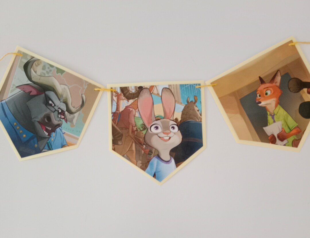 ZOOTOPIA Book Banner, Zootopia Birthday Banner, Zootopia Room Decor ...