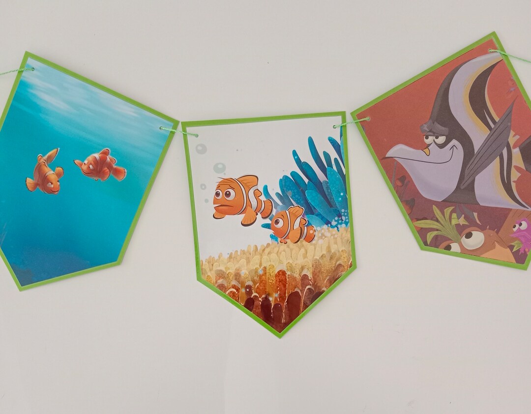 Finding Nemo Book Banner, Nemo Birthday Banner, Finding Nemo Room Decor ...