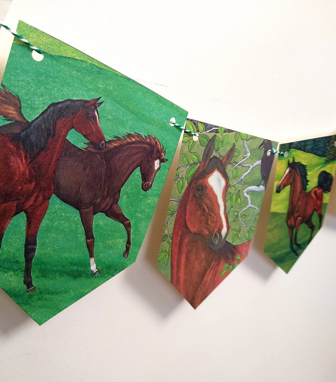 Horse Story Book Banner, Book Page Banner, Nursery Decoration, Book ...