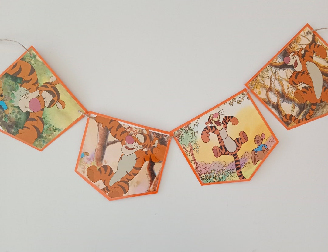 Tigger Book Banner, Tigger and Friends Book Banner, Garland Party ...