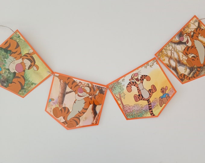 Tigger Book Banner, Tigger and Friends Book Banner, Garland Party ...