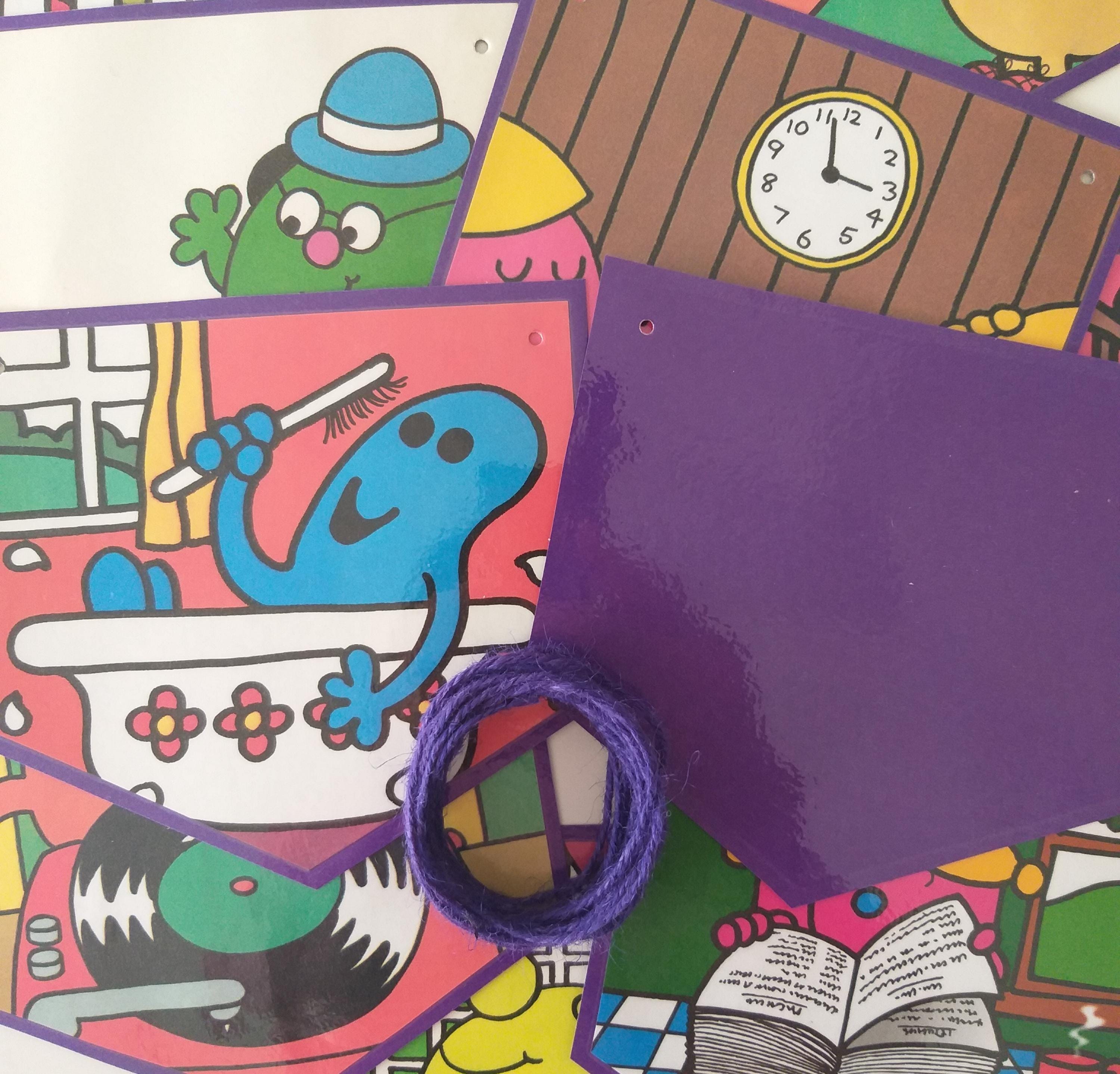 Mr Men Little Miss Book Banner,mr Men Birthday Banner, Mr Men Room ...