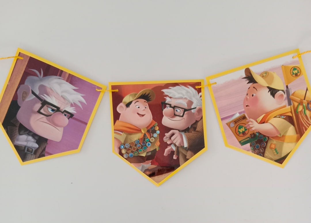 Up Book Banner, Disney Birthday Banner, Disney Room Decor, Disney up ...