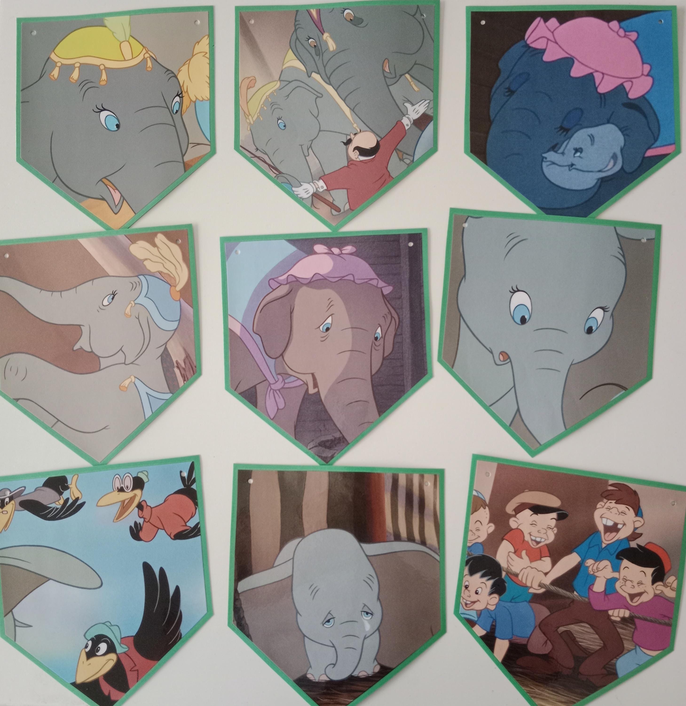 Dumbo Book Banner, Birthday Banner, Dumbo Room Decor, Dumbo Bunting ...