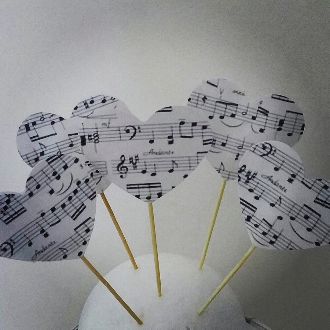Music Note Cupcake Topper, Cupcake Topper, Musical Cupcake Topper ...